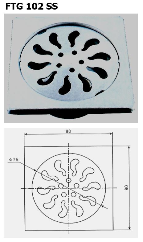 Nippon Floor Drain FTG102 FTG202 FTG602 - New Gold Bond Marketing ...